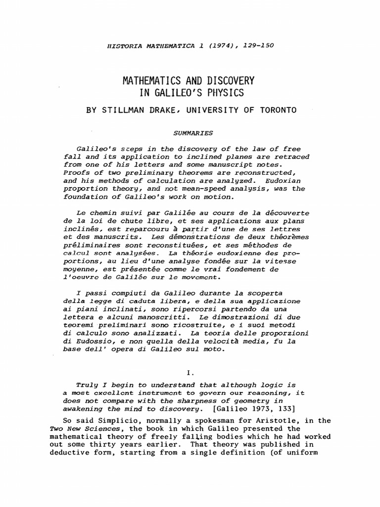 Mathematics and Discovery | PDF | Galileo Galilei | Mathematics