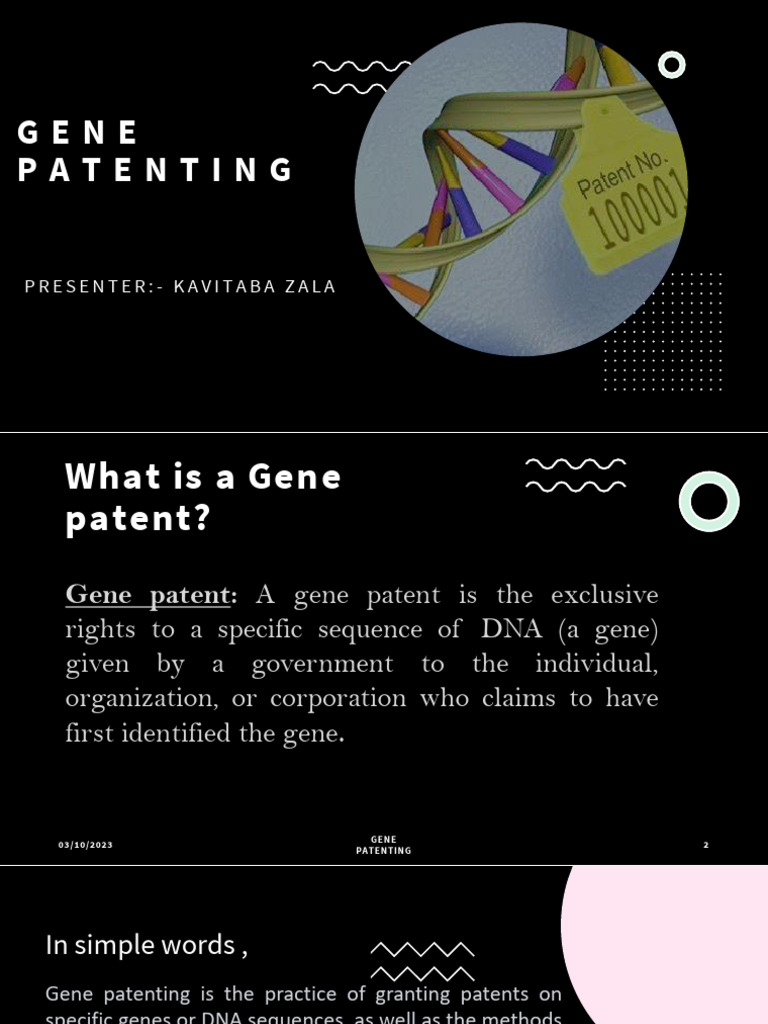 GENE PATENTING | PDF | Complementary Dna | Nucleic Acid Sequence