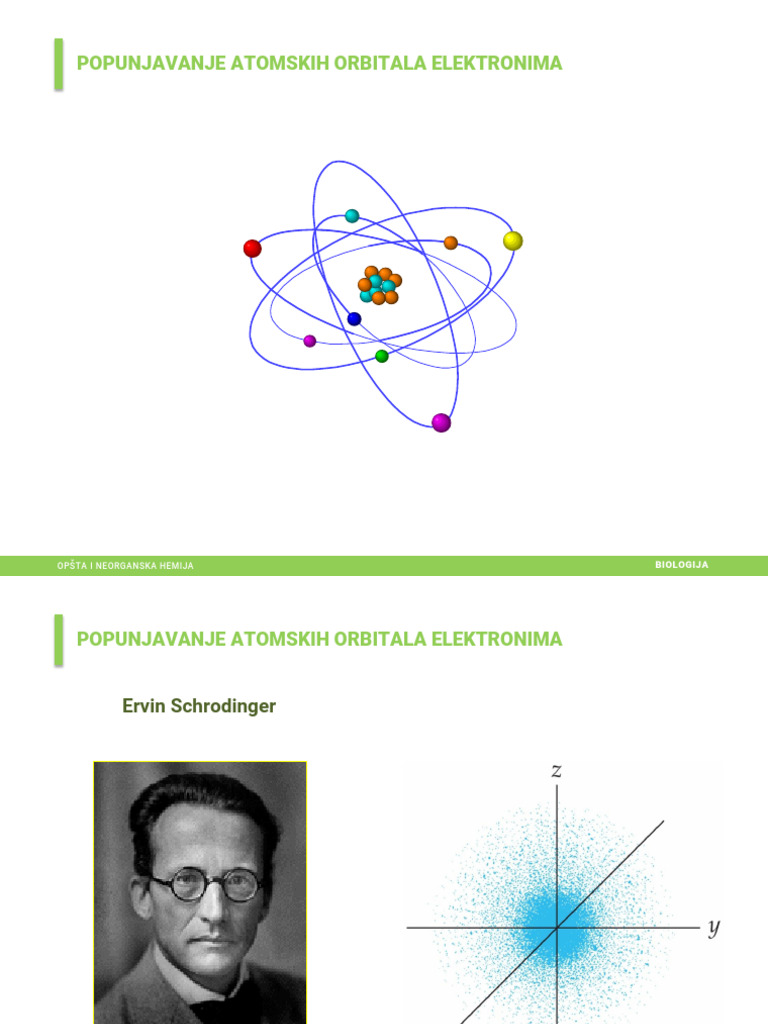 Atomske Orbitale I Pse | PDF