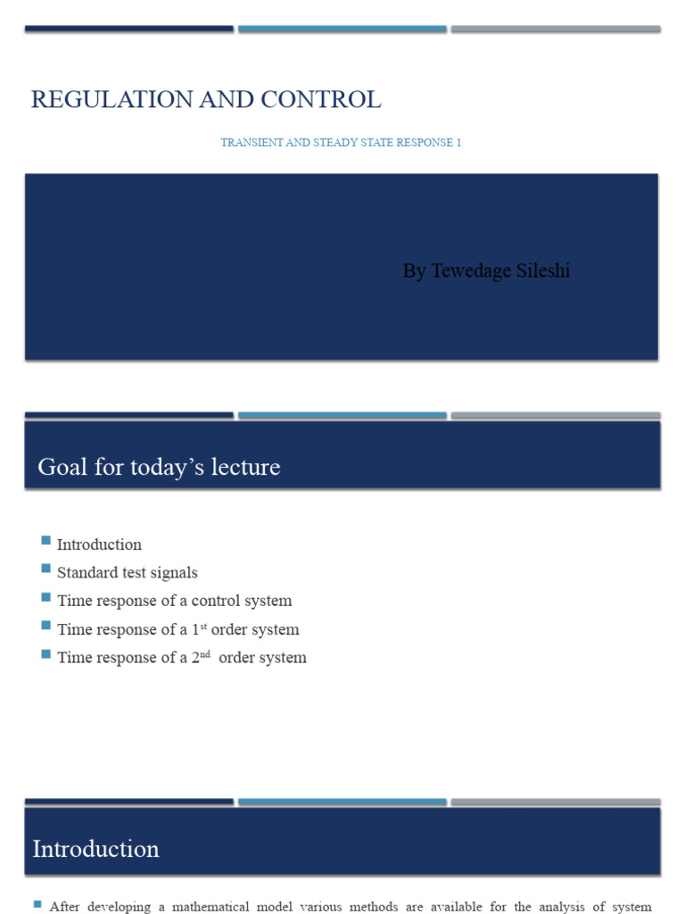 Control Systems: Transient & Steady State | PDF | Steady State | Stability Theory