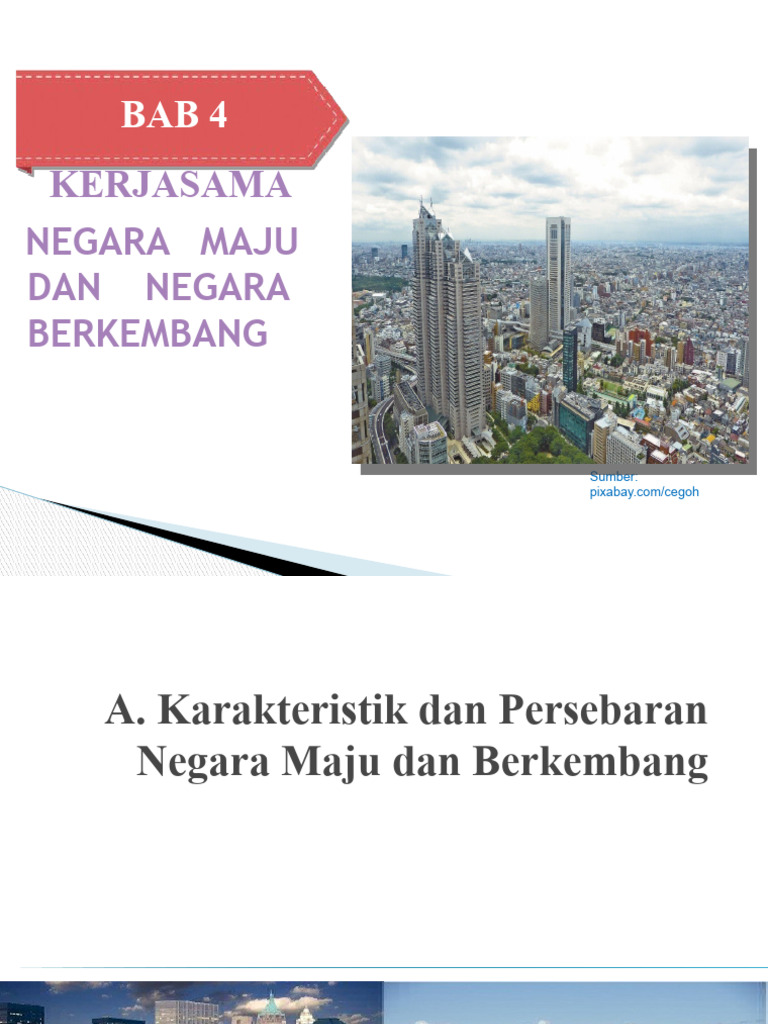 A. Karakteristik Dan Persebaran Negara Maju Dan Berkembang Geo | PDF