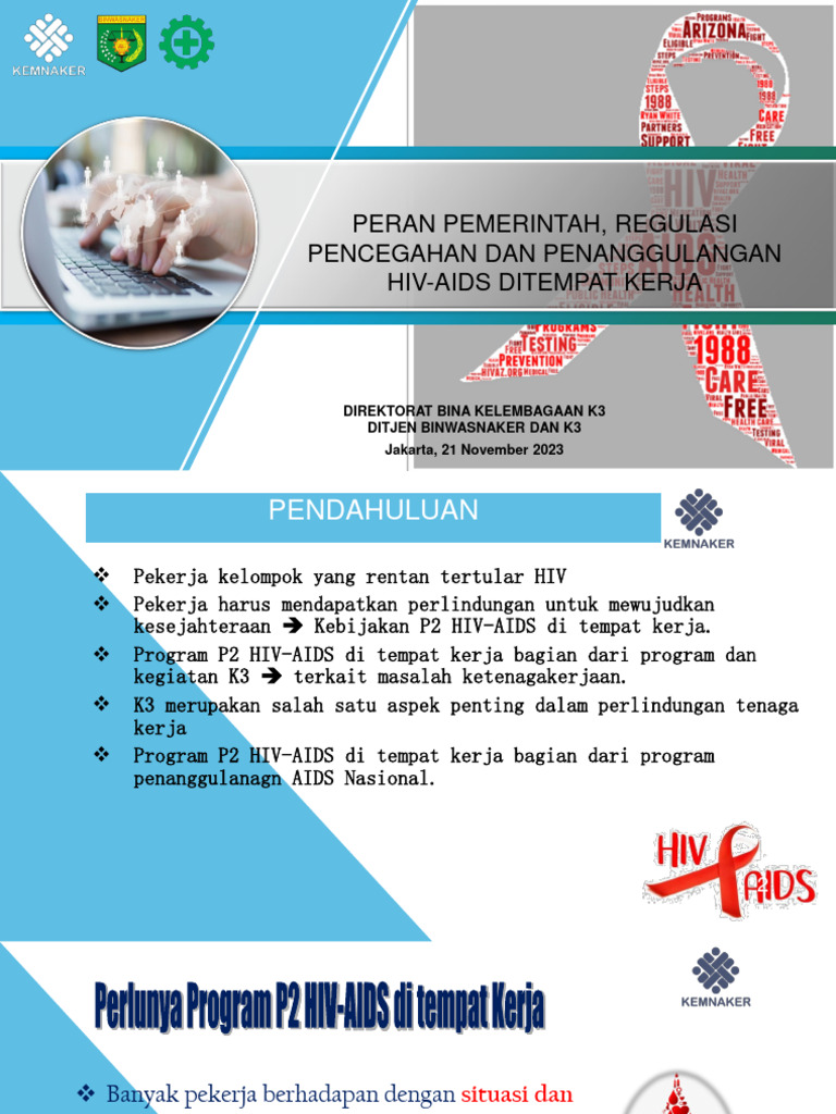 Kebijakan P2 HIV-AIDS di Tempat Kerja | PDF