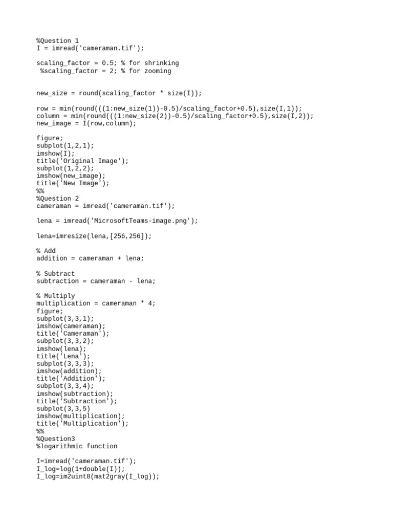 Matlab Project | PDF | Multiplication | Signal Processing Matlab Project | PDF | Multiplication | Signal Processing