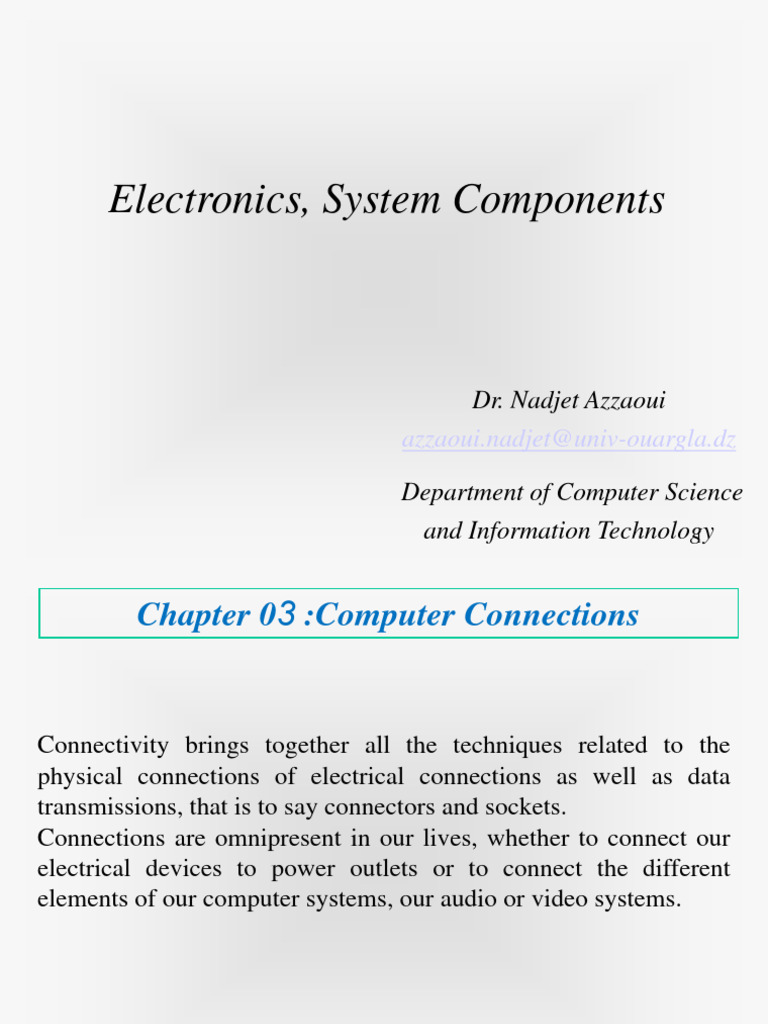 Presentation 3 Electronique Pdf Usb Hdmi