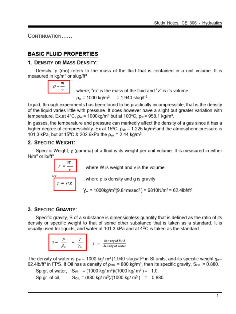 001 Hydraulics Module 1 Common Properties of Fluids Part 2 of 2 | PDF | Viscosity | Shear Stress