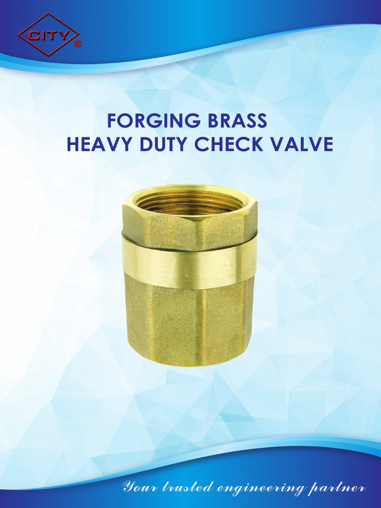 City_Brass_HD_Check_Valve_Catalogue | PDF