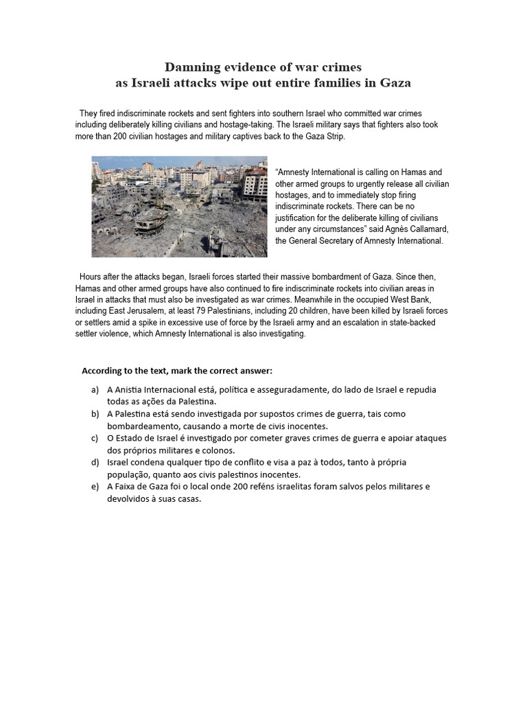 Damning Evidence of War Crimes | PDF