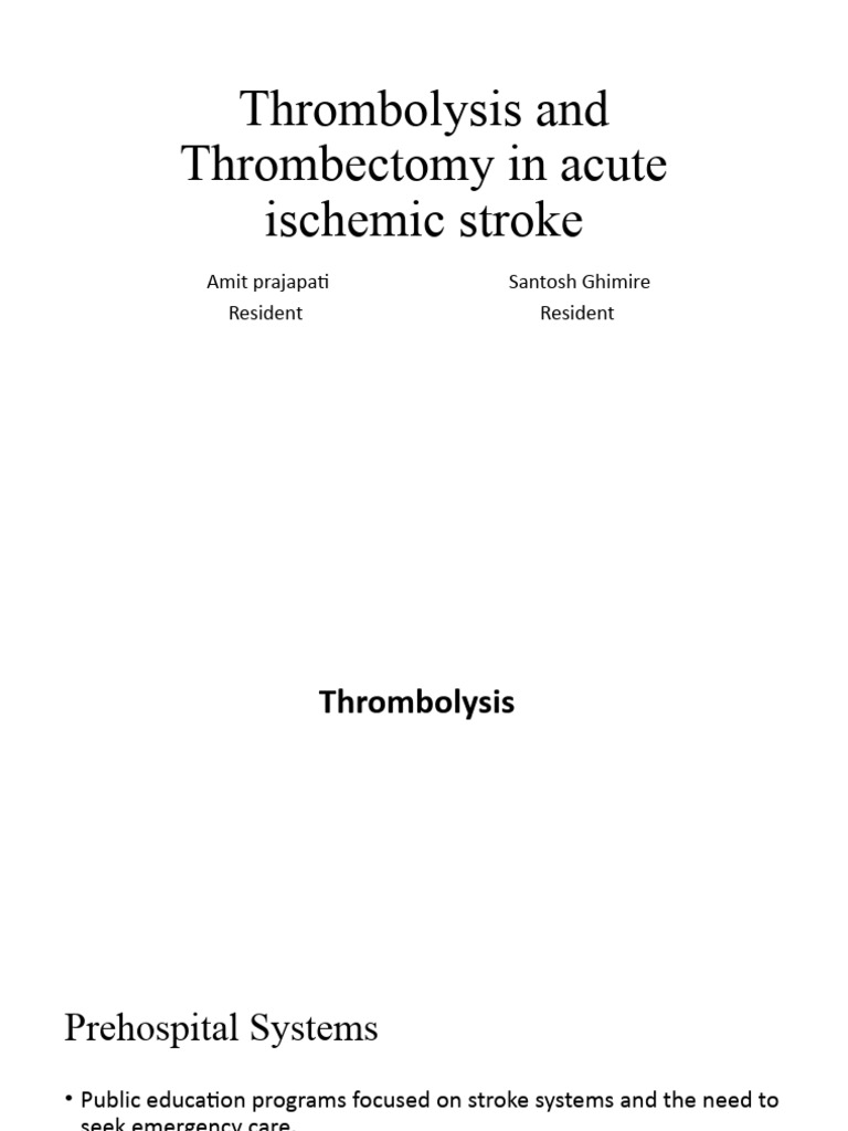 Mechanical Thrombectomy | PDF | Stroke | Angiology