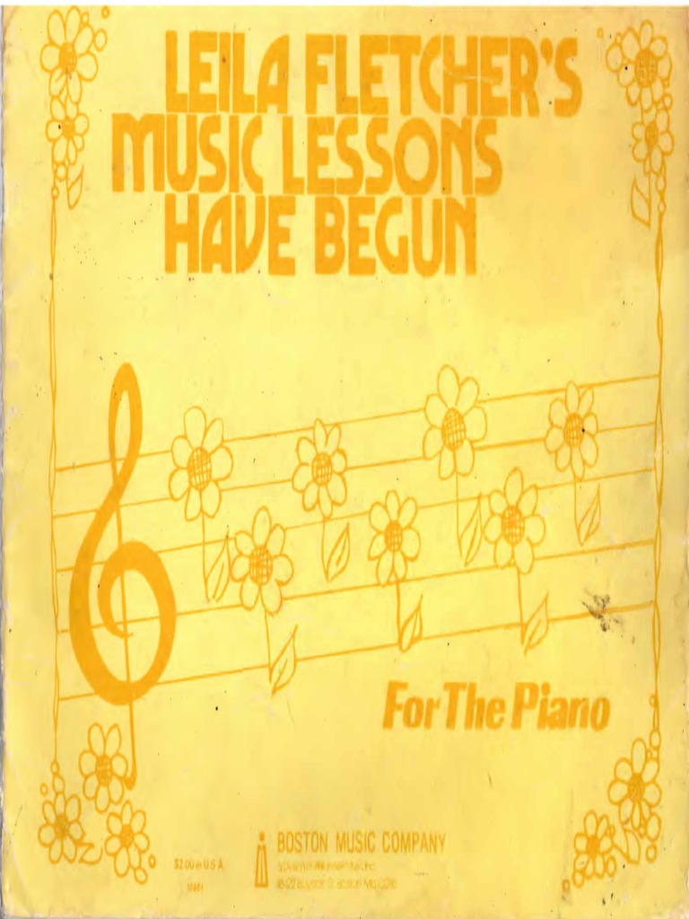 Leila Fletcher - S Music Lesson Have Begun | PDF | Clef | Piano