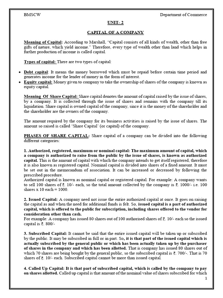Csa Unit 2 | PDF | Stocks | Preferred Stock