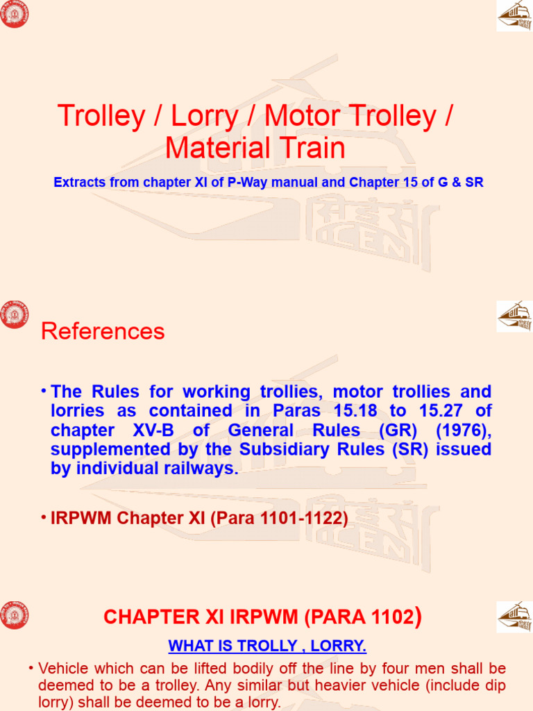 Trolley Lorry Material Train | Download Free PDF | Truck | Land Transport