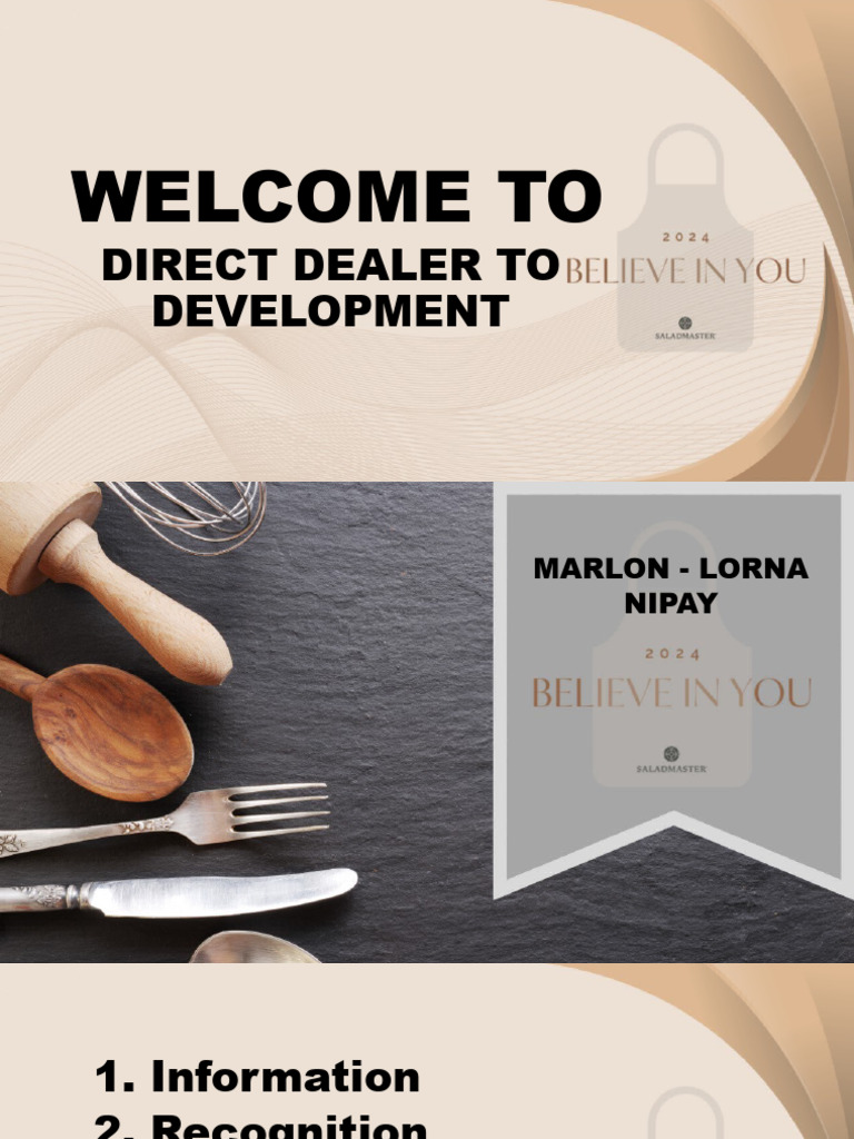 Welcome To Direct Dealer To Development | PDF