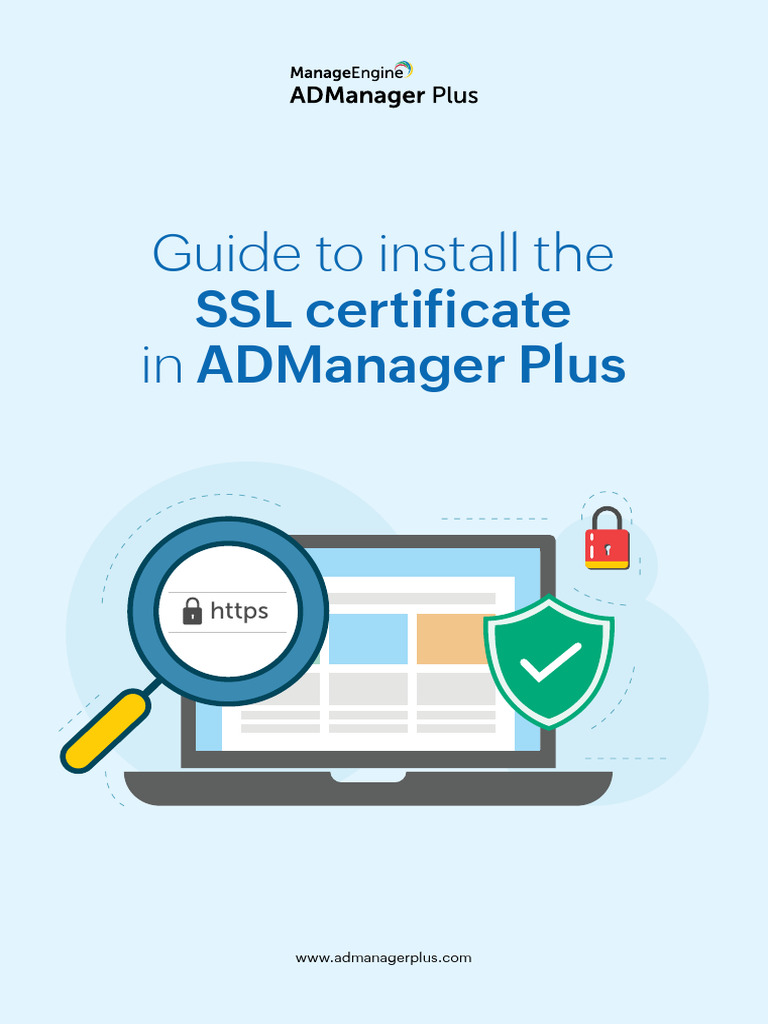 SSL Installation Guide for ADManager | PDF | Transport Layer Security | Public Key Certificate