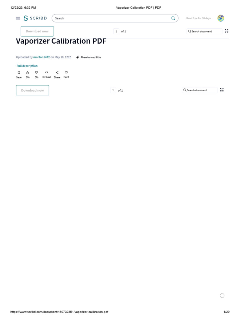Vaporizer Calibration PDF - PDF | PDF | Scribd