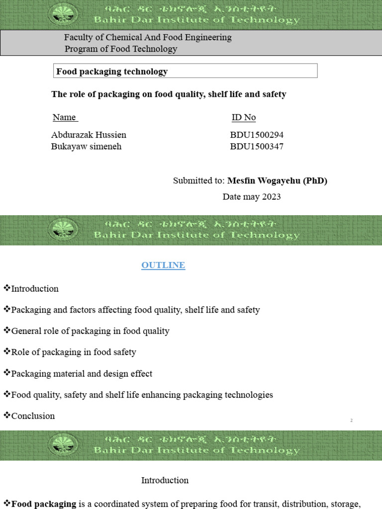 Packaging Final | PDF | Shelf Life | Packaging And Labeling