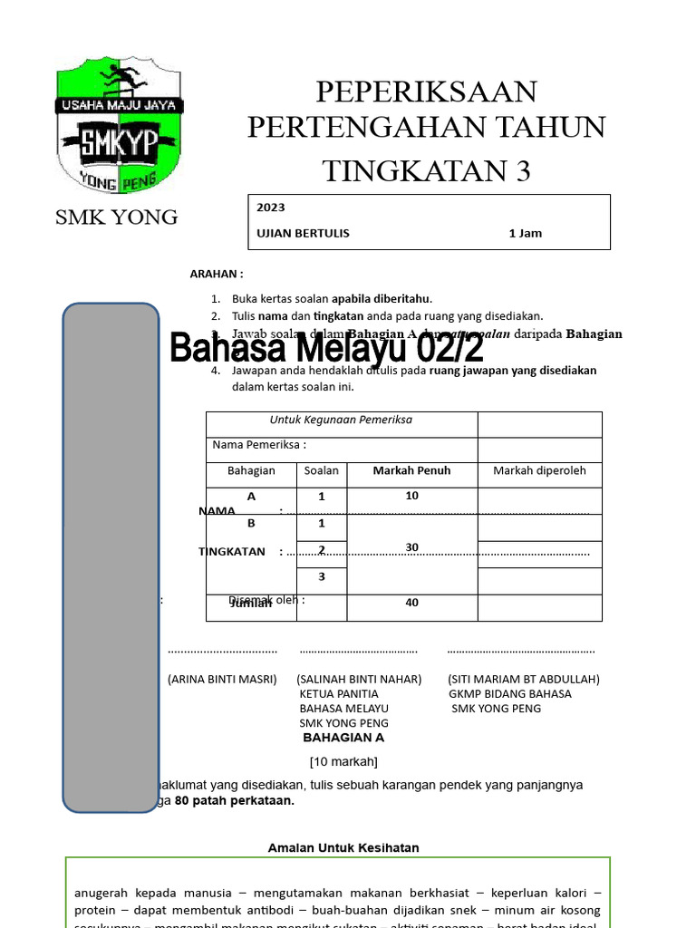 PPT BM KERTAS 2 | PDF