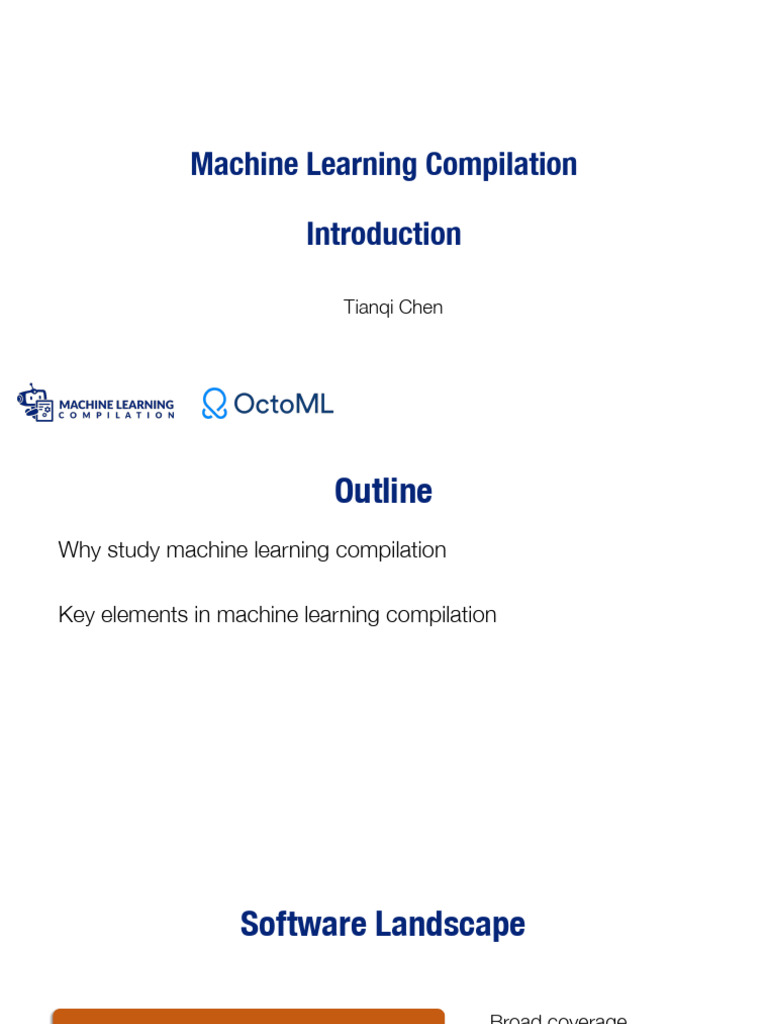 1-Introduction | PDF | Compiler | Machine Learning
