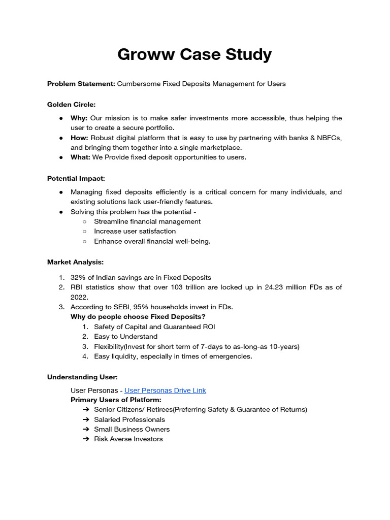 Groww Case Study | PDF | Mobile App | Economies