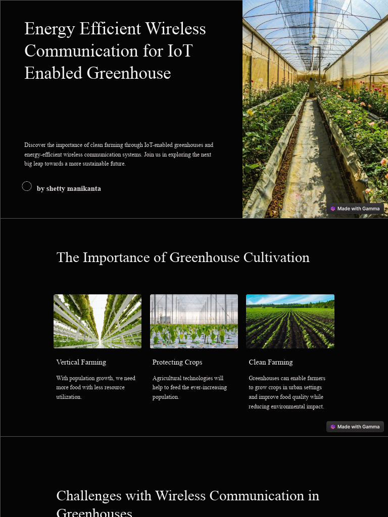 Energy-Efficient IoT for Greenhouses | PDF | Agriculture | Internet Of Things