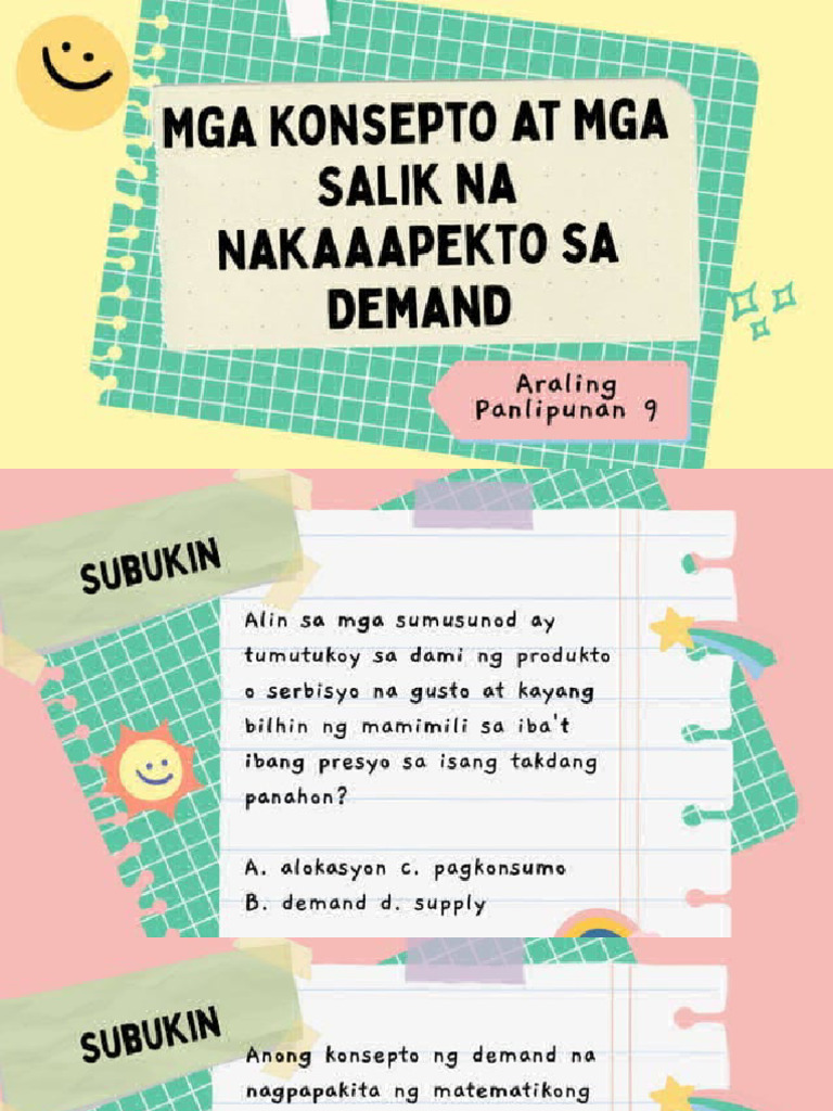 Konsepto at Mga Salik Na Nakaaapekto Sa Demand | PDF