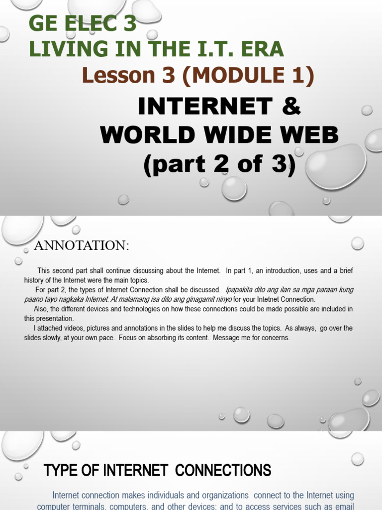 Internet Part 2 of 3 | PDF | Broadband | Internet Access