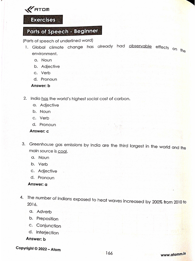 Vocabulary Exercises For Practise | PDF