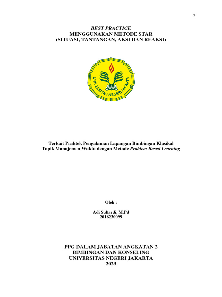 LK. 3.1 Penyusunan Hasil Best practice-BK | PDF | Karier & Perkembangan