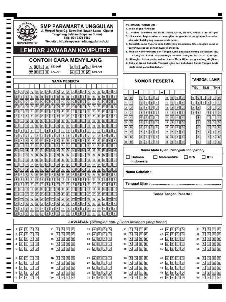 Tryout Paramarta Unggulan - 3 | PDF