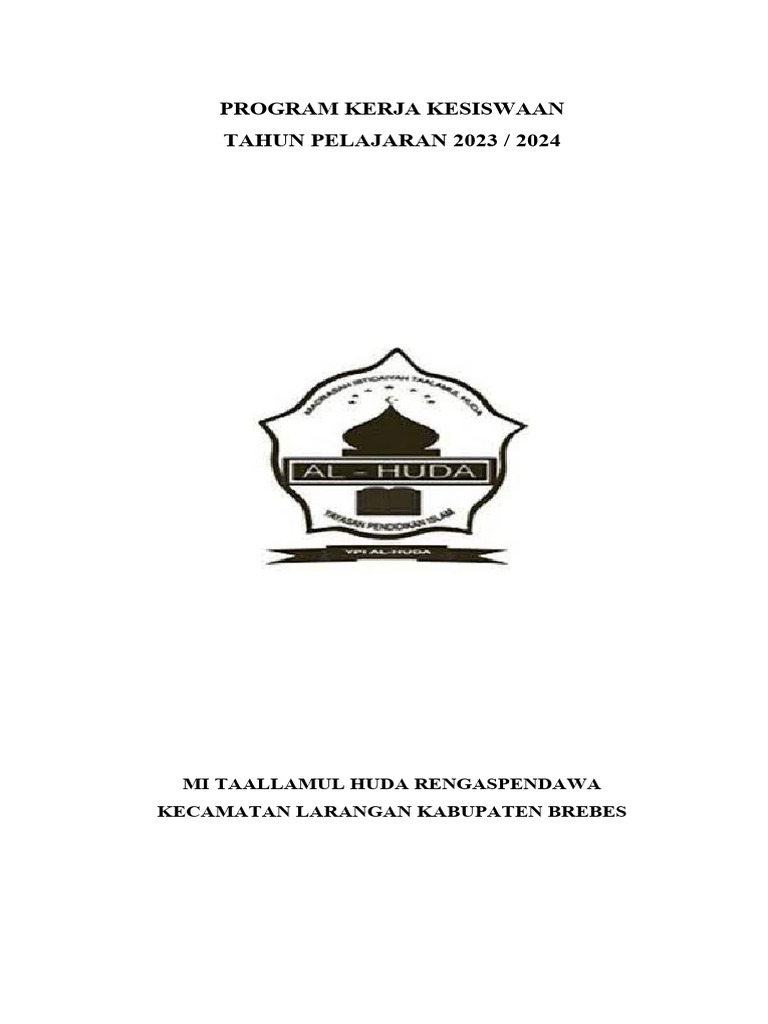 Program Kerja Kesiswaan 2023/2024 | PDF