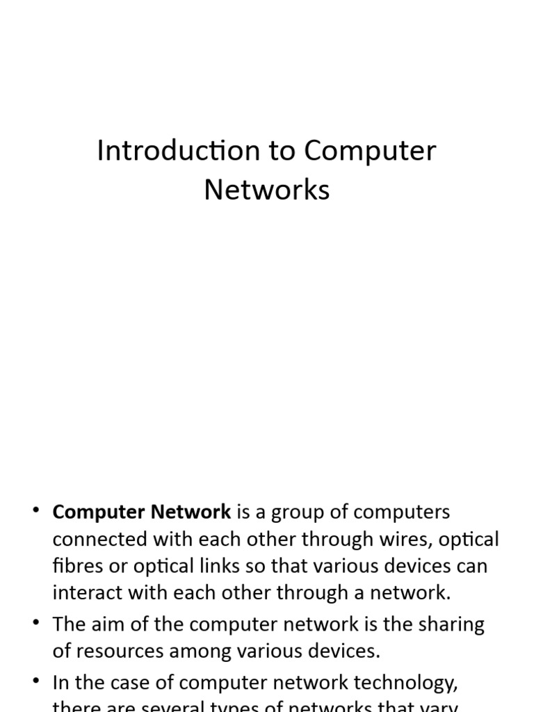 Introduction To Computer Networks | PDF | Duplex (Telecommunications ... Introduction To Computer Networks | PDF | Duplex (Telecommunications ...