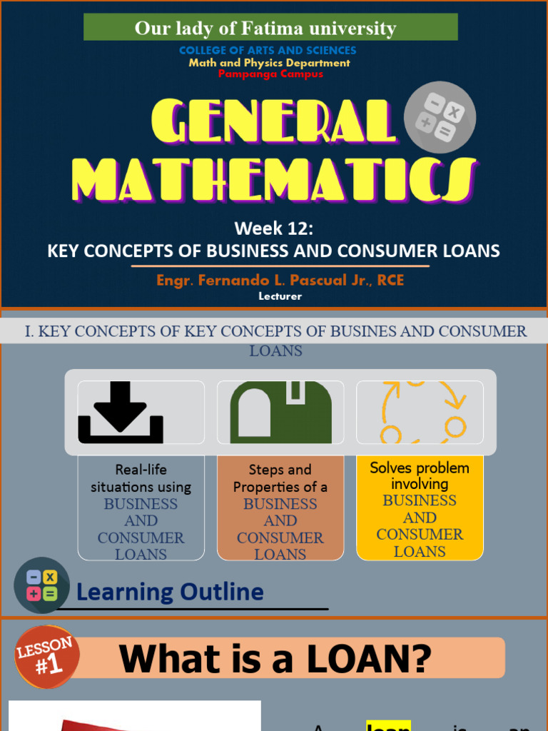 Business and Consumer Loans | PDF