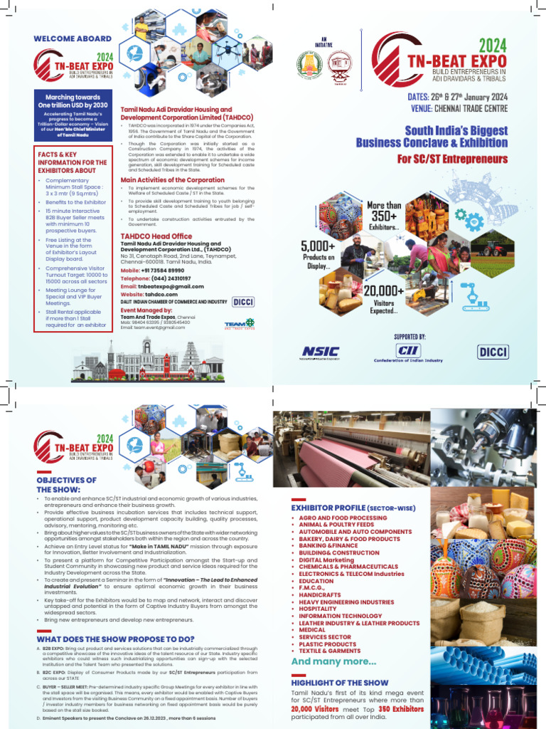 TN-BEAT EXPO 2024 Brochure | PDF | Innovation | Business Economics