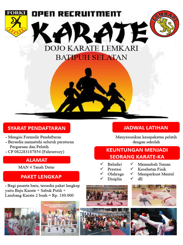 Brosur Karate PP LEMKARI BATSEL | PDF