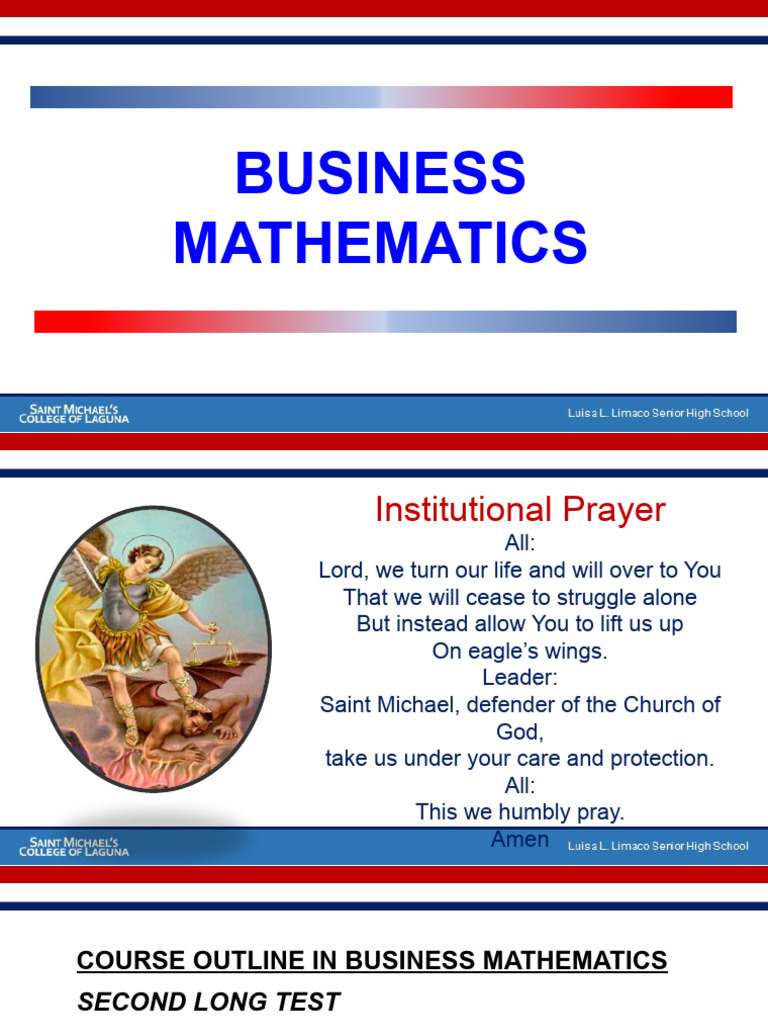Business Math | PDF | Gross Margin | Market (Economics)