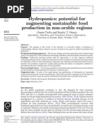 Non Conventional Farming System | PDF | Agriculture | Hydroponics