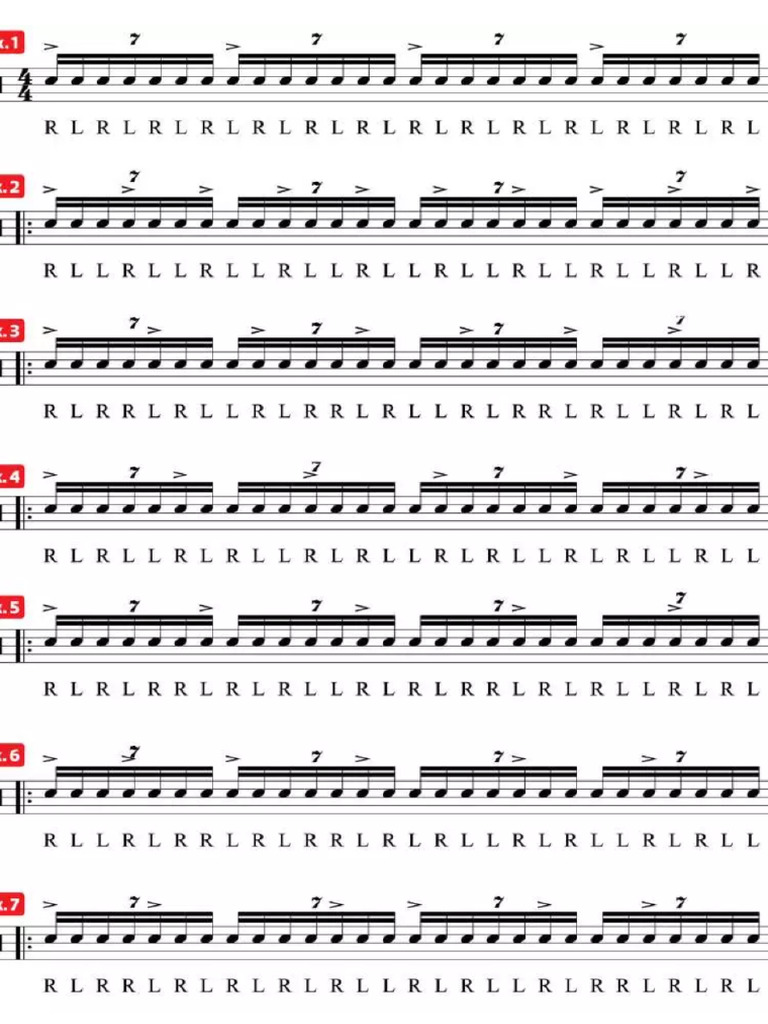 Drum Lesson Pad Excercises | PDF