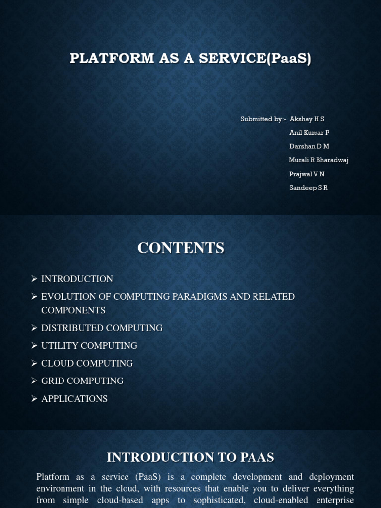 Platform As A Service (PaaS) 1 | Download Free PDF | Cloud Computing | Platform As A Service