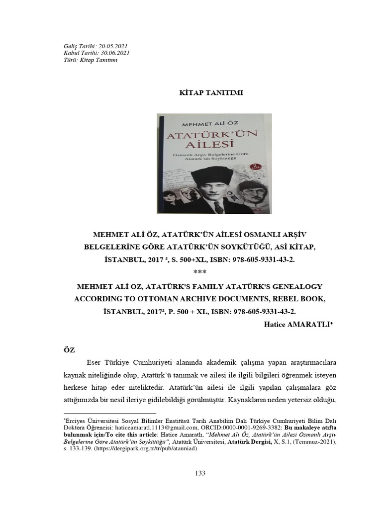 TR 173 Mehmet Ali Oz Ata | PDF