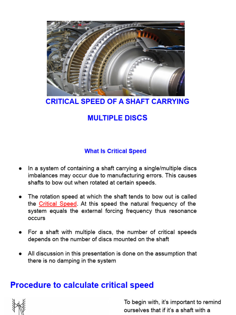 Critical Speed of Multi-Disc Shafts | PDF | Teaching Methods & Materials