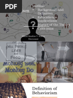 Advantages and Disadvantages of Behaviorist Approach For Learning A ...