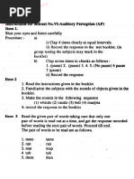 Madras Developmental Programming System Behavioural Scale: Appendices ...