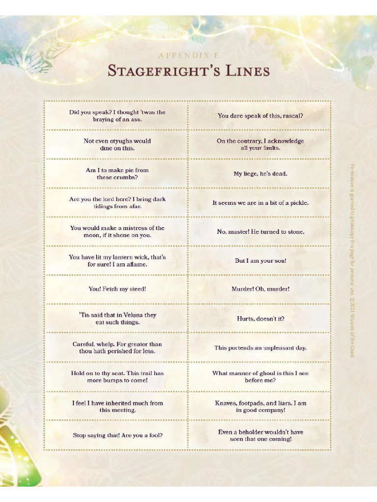 Stagefright's Lines | PDF