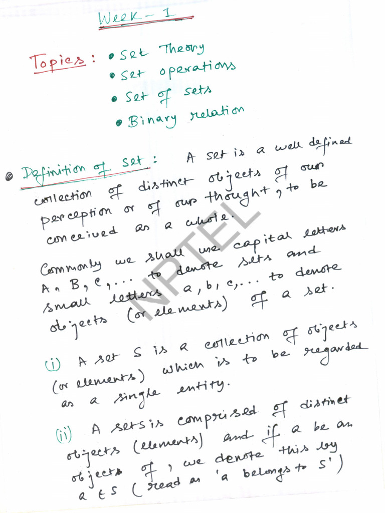 Week1 Lecnote Watermark | PDF