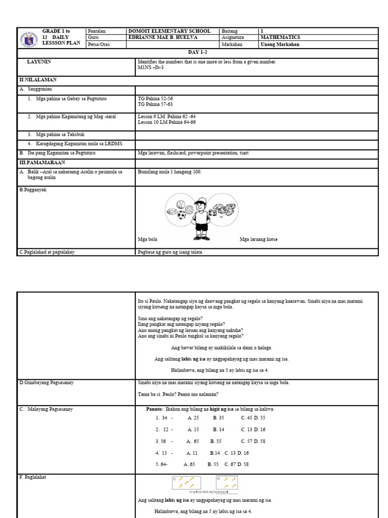 Math 1 Week 2 Day 1-2. 091003 | PDF