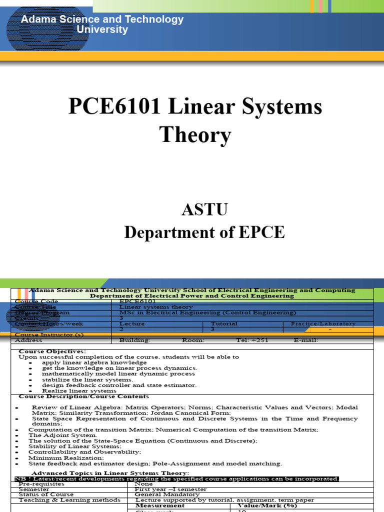 Lecture01a (Linear Algebra) | PDF | Basis (Linear Algebra) | Matrix (Mathematics)