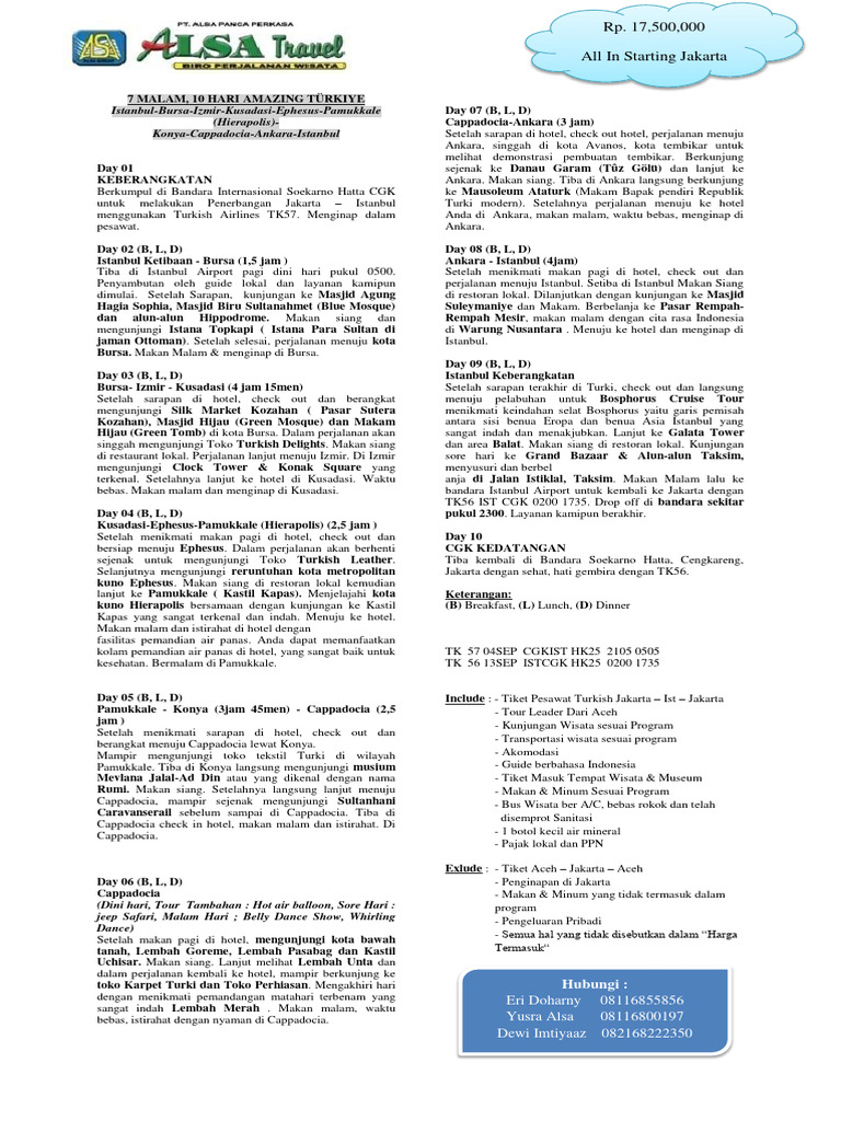 Paket Wisata Turki | PDF