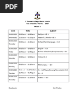 2nd Term Test Timetable - 2024 | PDF