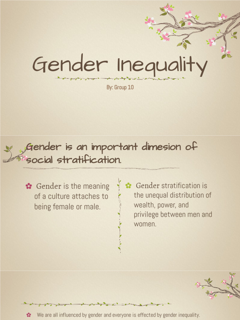 Gender Inequality Presentation | PDF
