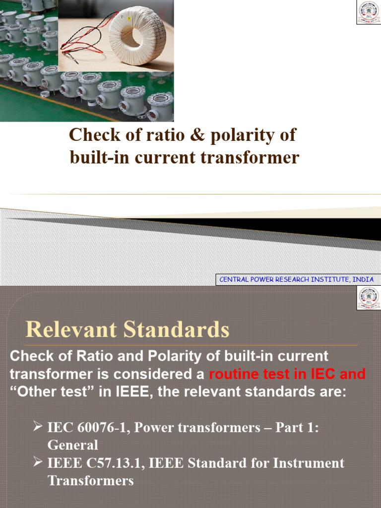 CT Ratio and Polarity Testing Guide | PDF | Technology & Engineering