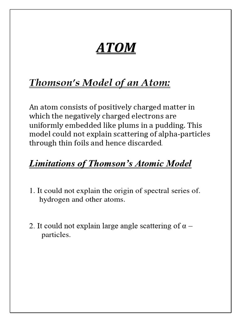 ATOM2 | PDF | Atoms | Atomic Nucleus